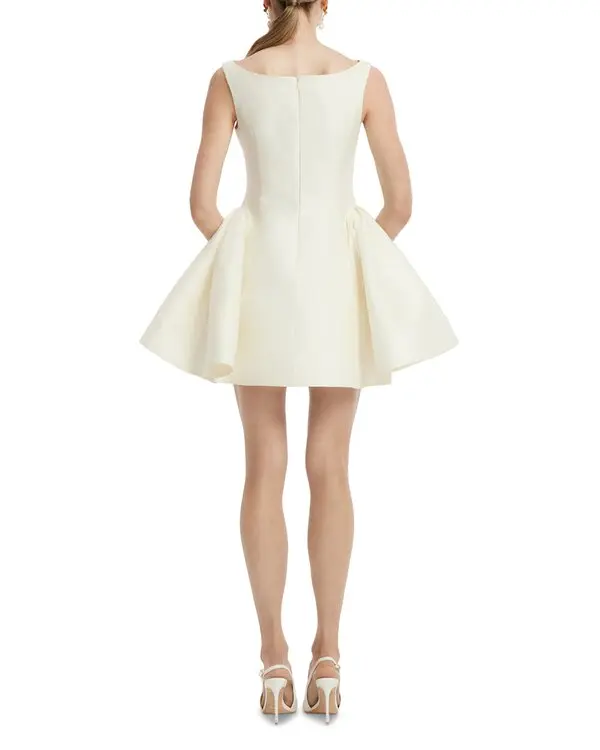 LEO LIN Zaya Wool & Silk Embellished Mini Dress