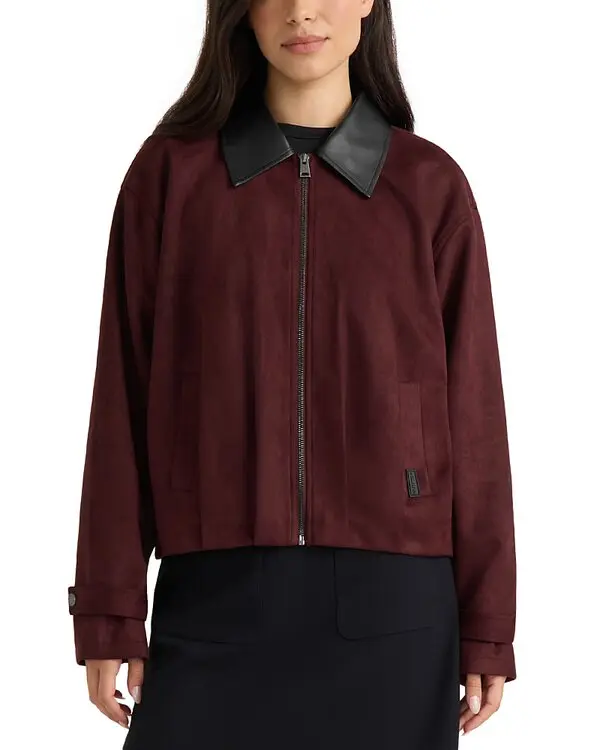 Hunter Harrington Zip Front Jacket - Cherry Lacquer