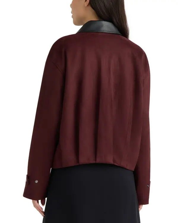 Hunter Harrington Zip Front Jacket - Cherry Lacquer