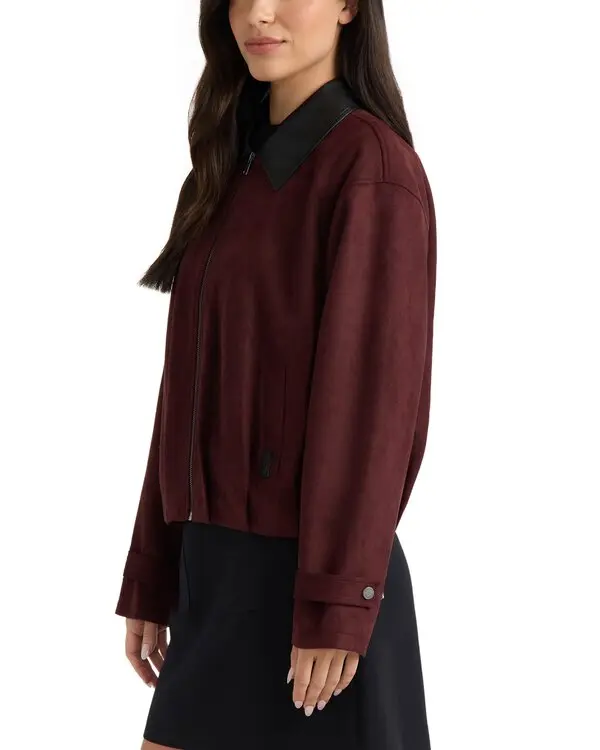 Hunter Harrington Zip Front Jacket - Cherry Lacquer
