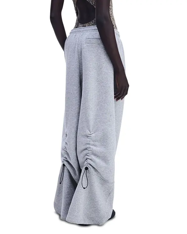 On Oversized Drawstring Knee Sweatpants - Alloy Heather