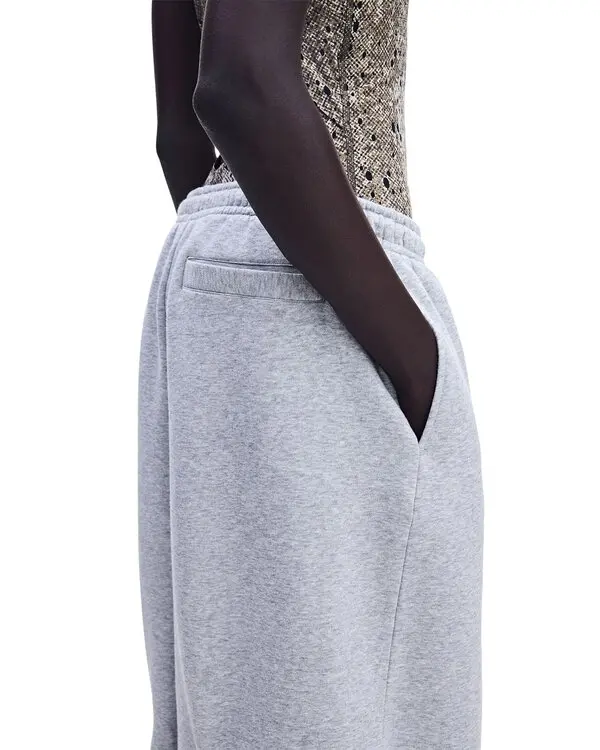 On Oversized Drawstring Knee Sweatpants - Alloy Heather