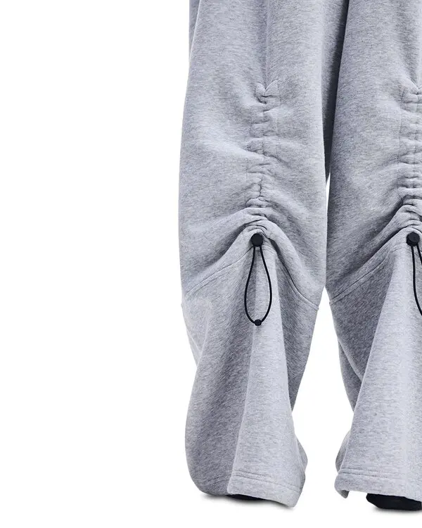 On Oversized Drawstring Knee Sweatpants - Alloy Heather