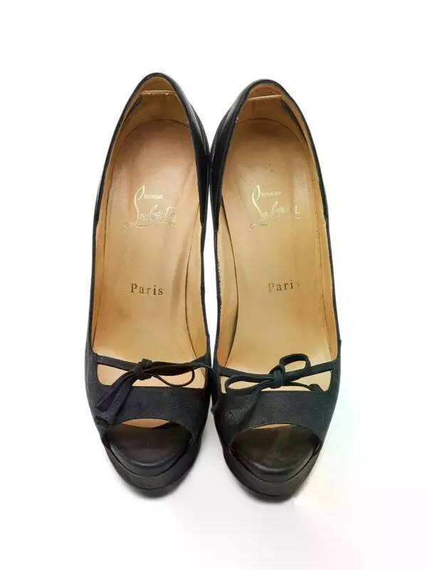 CHRISTIAN LOUBOUTIN Rosella Peep-toe Platform Pumps