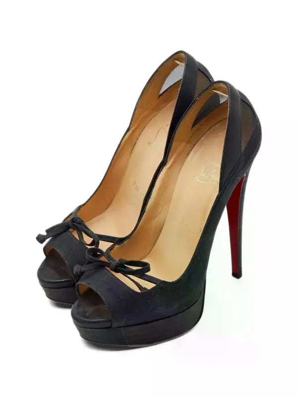 CHRISTIAN LOUBOUTIN Rosella Peep-toe Platform Pumps