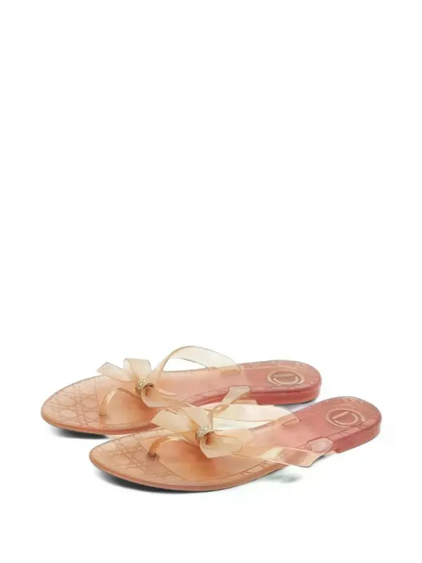 Dior Glossy Bow-detail Sandals