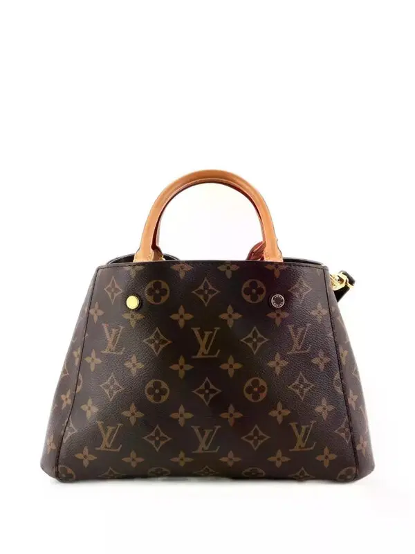 LOUIS VUITTON Montaigne Handbag Monogram Canvas Bb Satchel - Brown