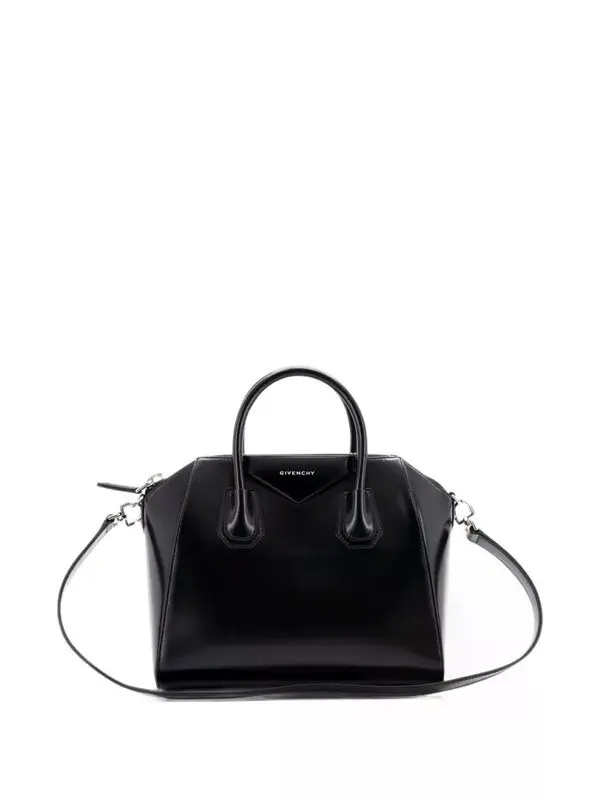 Givenchy Antigona Bag Glazed Leather Small Satchel - Black