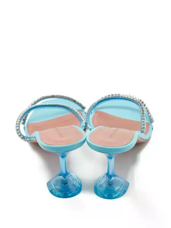 Amina Muaddi Gilda Crystal-embellished Sandals