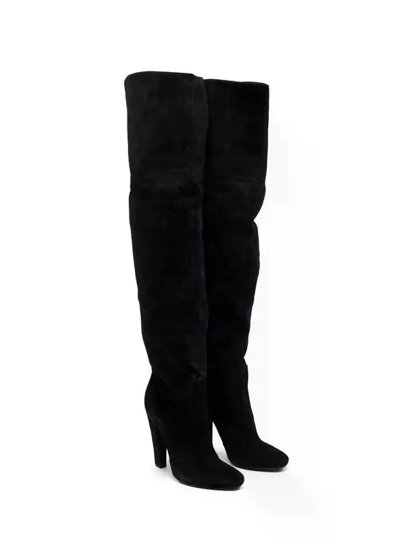 JIMMY CHOO Slouched Pointed-toe Boots