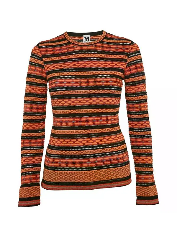 Missoni Patterned Knit Top - Orange