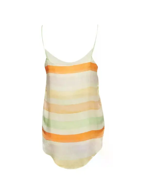 Nanushka Striped Silk Tank Top
