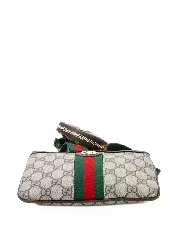 Gucci Ophidia Heart Utility Double Gg Coated Canvas Belt Bag