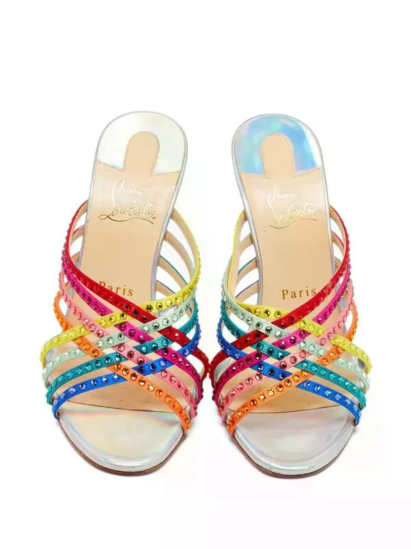 CHRISTIAN LOUBOUTIN Marthastrass Crystal-embellished Stiletto Sandals