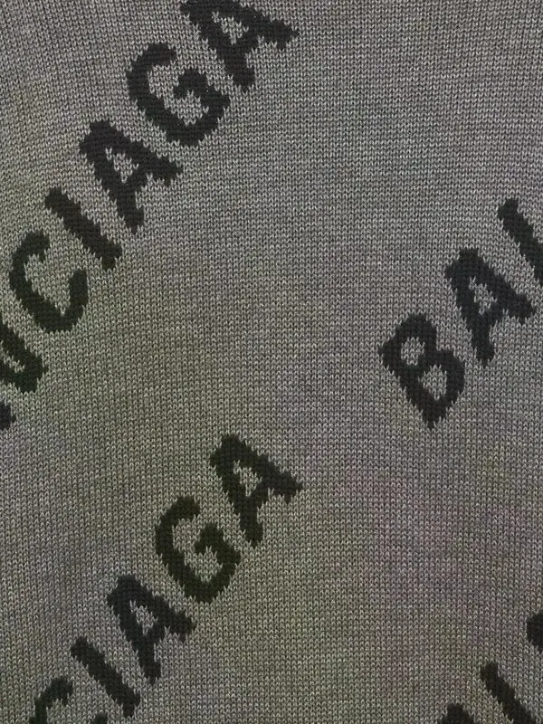 Balenciaga Monogram Rib-knit Sweater