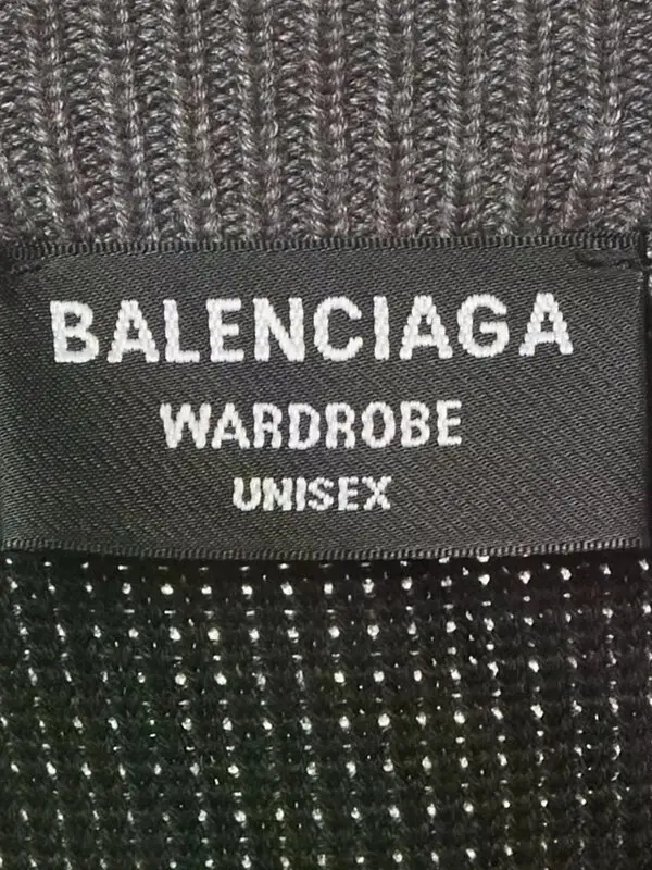 Balenciaga Monogram Rib-knit Sweater