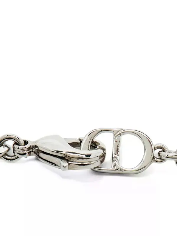 Dior Logo Plaque Necklace