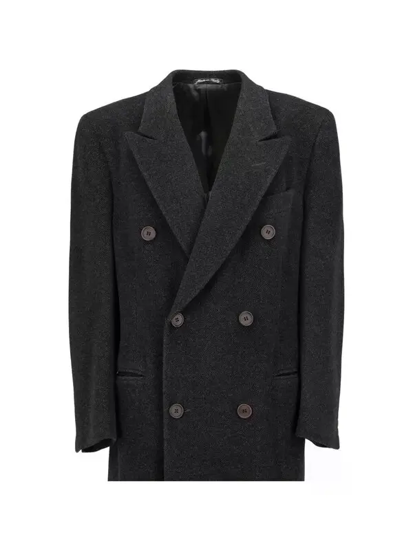 Giorgio Armani Double-breasted Peak-lapels Coat