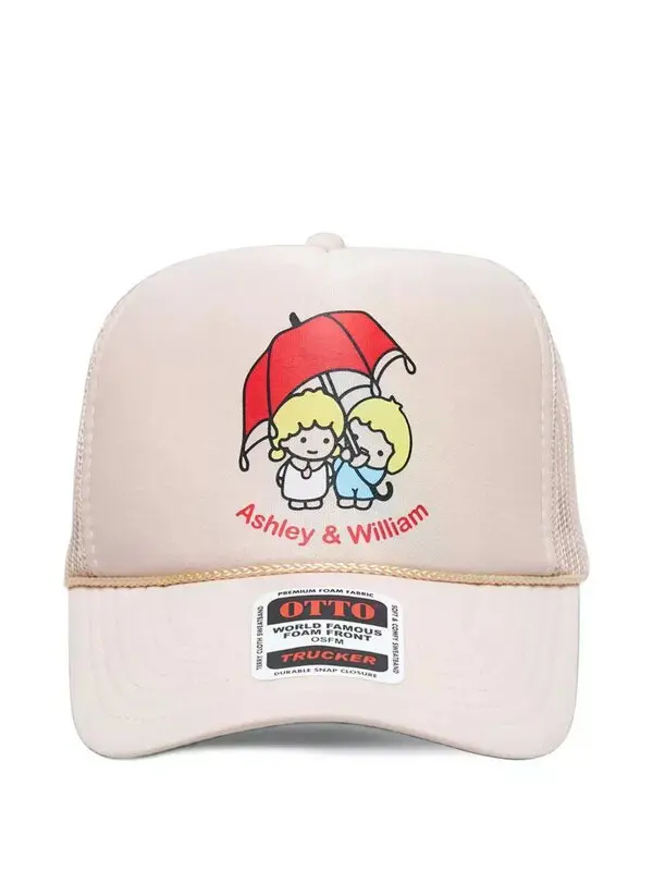 Ashley Williams Graphic-print Mesh Trucker Hat - Neutrals