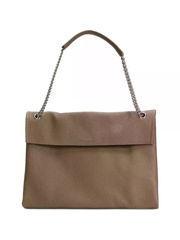 Orciani Midi Venus Soft Grained Leather Shoulder Bag - Neutrals