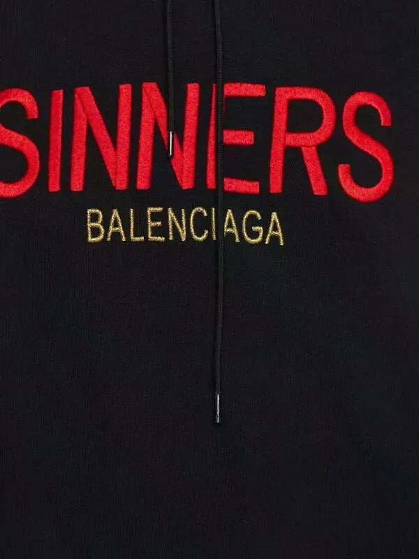 Balenciaga Sinners Embroidered Hoodie