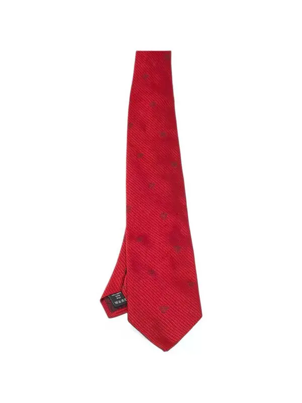 Versace Medusa Diagonal-striped Tie