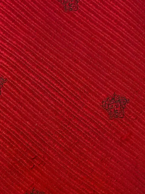 Versace Medusa Diagonal-striped Tie