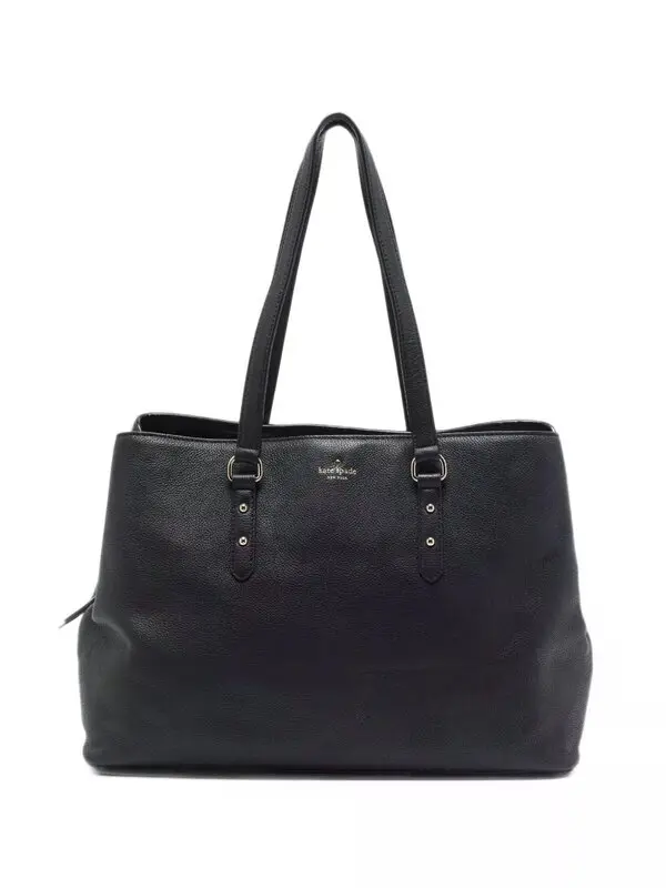 Kate Spade New York Large Larchmont Avenue Evangelie Pebbled Tote Bag - Black