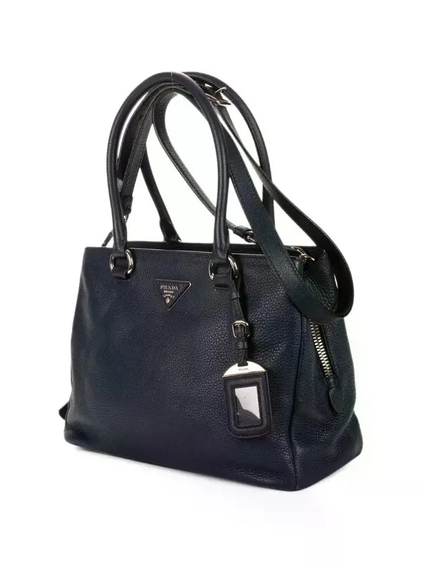 Prada Luggage-tag Tote Bag - Blue
