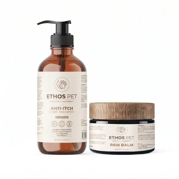 LEATHERE Soothing Skin And Paw Care Set - Grey