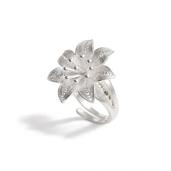 YIEON Lily Fine Filigree Ring