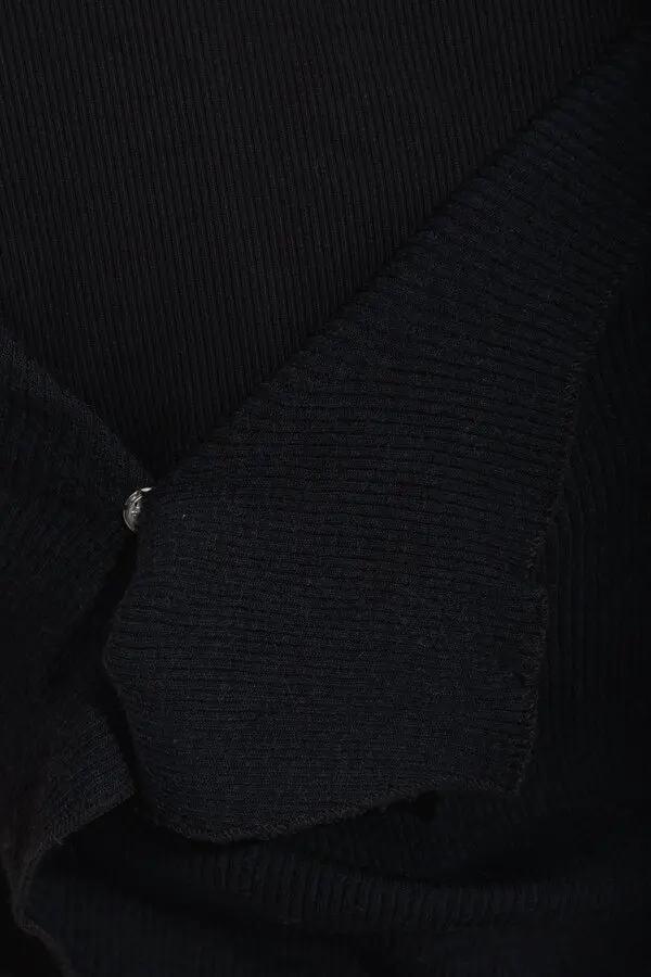 MAISON MARGIELA Asymmetric Draped Knitted Dress