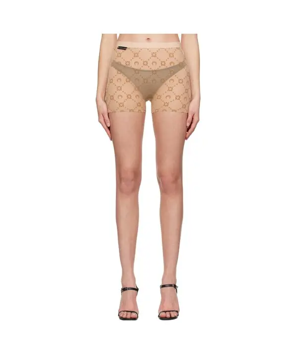 MARINE SERRE Mesh Mini Shorts