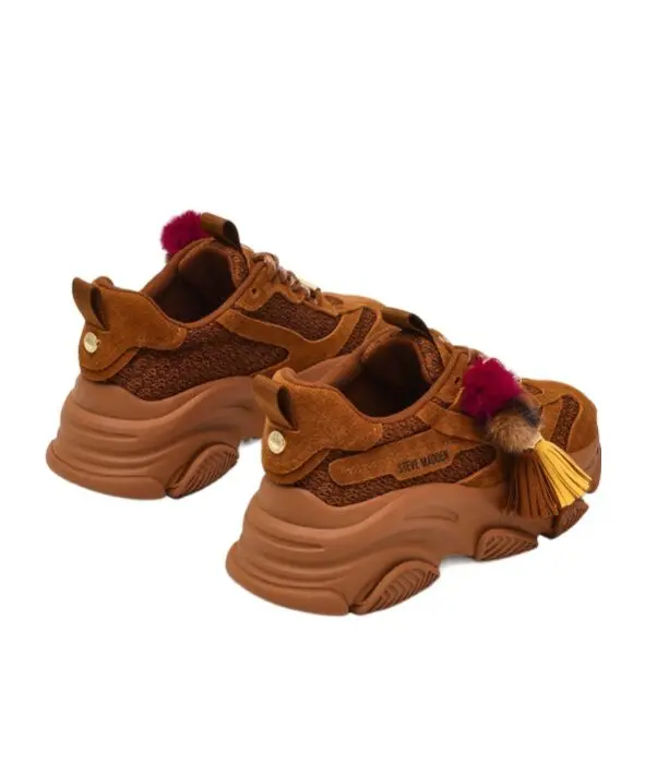 Steve Madden Possession Pp Chestnut Low-top Sneakers
