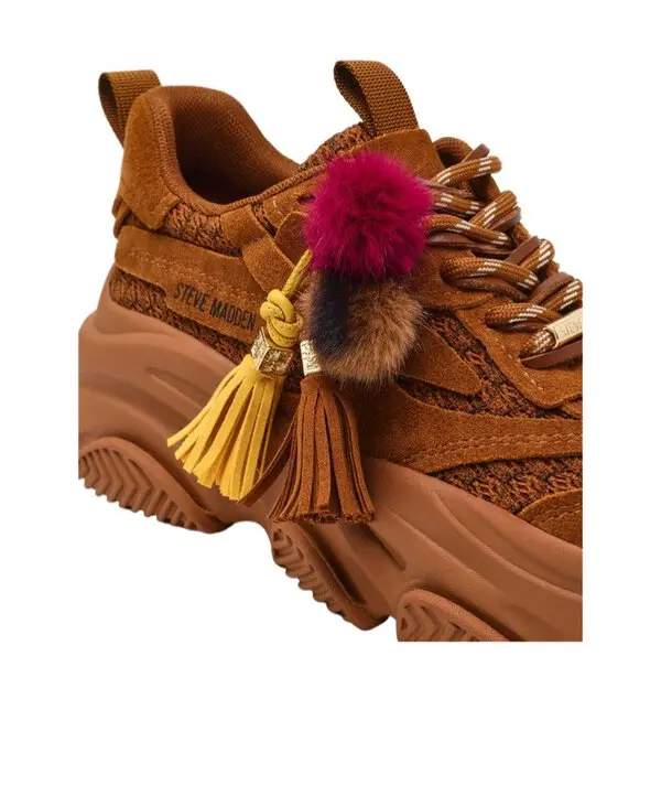 Steve Madden Possession Pp Chestnut Low-top Sneakers