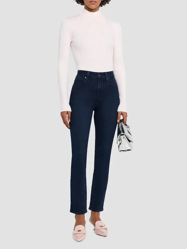 Paige Gemma Stretch Cotton-blend High-rise Skinny Jeans
