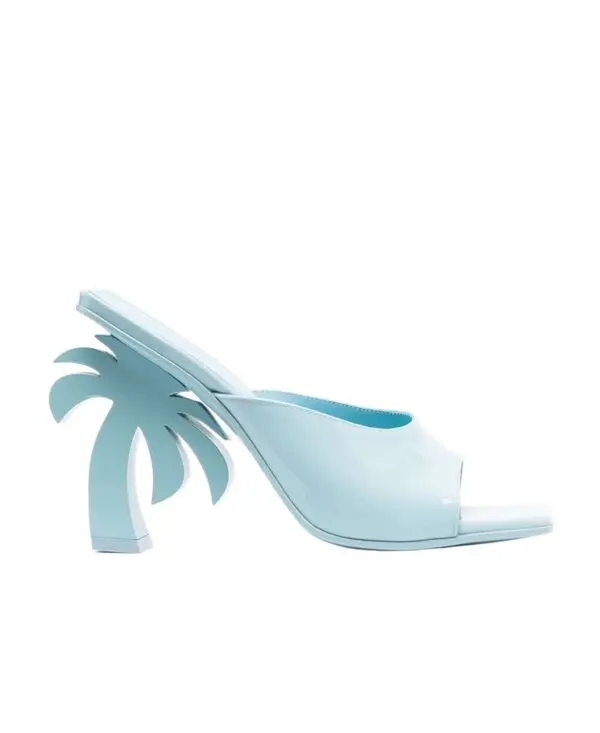 Palm Angels Palm Detailed Heeled Sandals