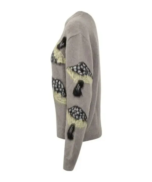 MSGM Mushroom Patterned Crewneck Jumper