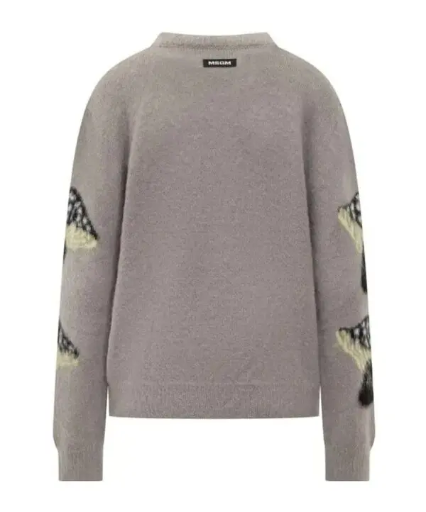 MSGM Mushroom Patterned Crewneck Jumper
