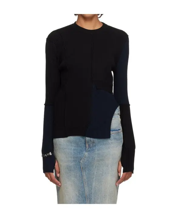 MAISON MARGIELA Crewneck Deconstructed Knitted Jumper