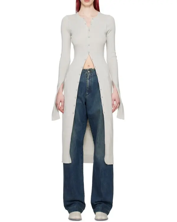 MAISON MARGIELA Long-sleeved Dress - Gray