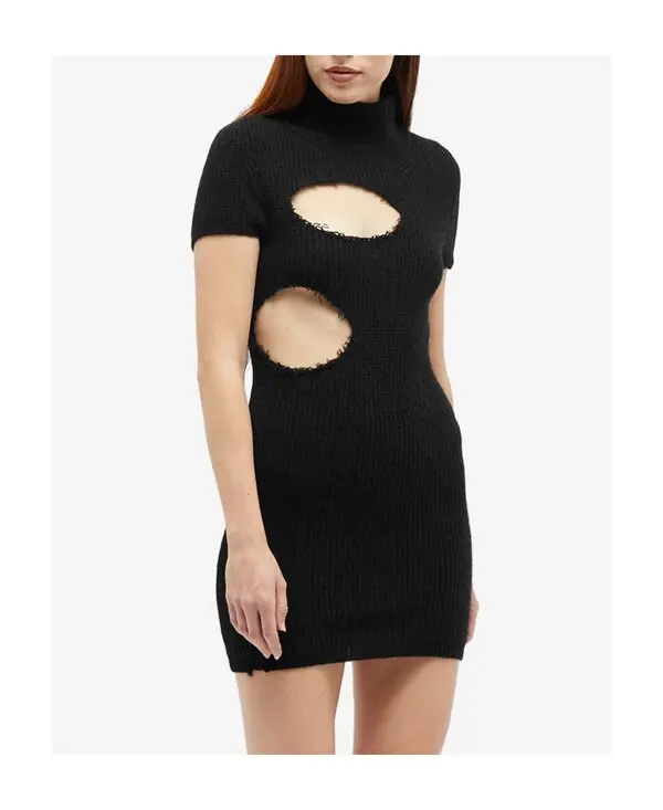 MAISON MARGIELA Cut-out Ribbed Minidress