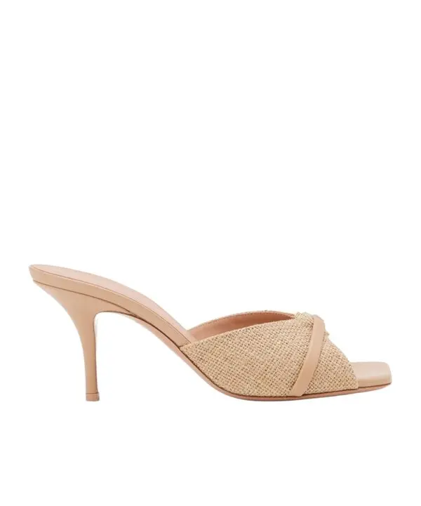 MALONE SOULIERS Patricia 70mm Jute Mules - Nude