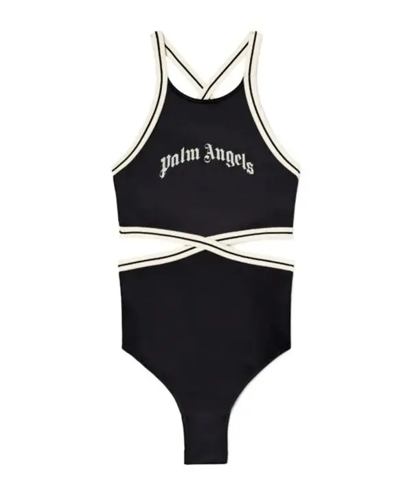 Palm Angels Curved-logo Swimsuit