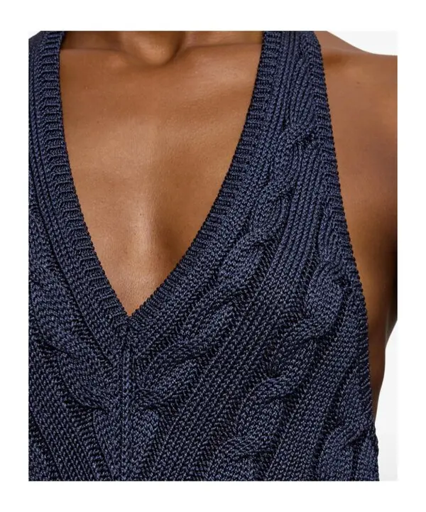 Ralph Lauren Cable-knit Halterneck Top