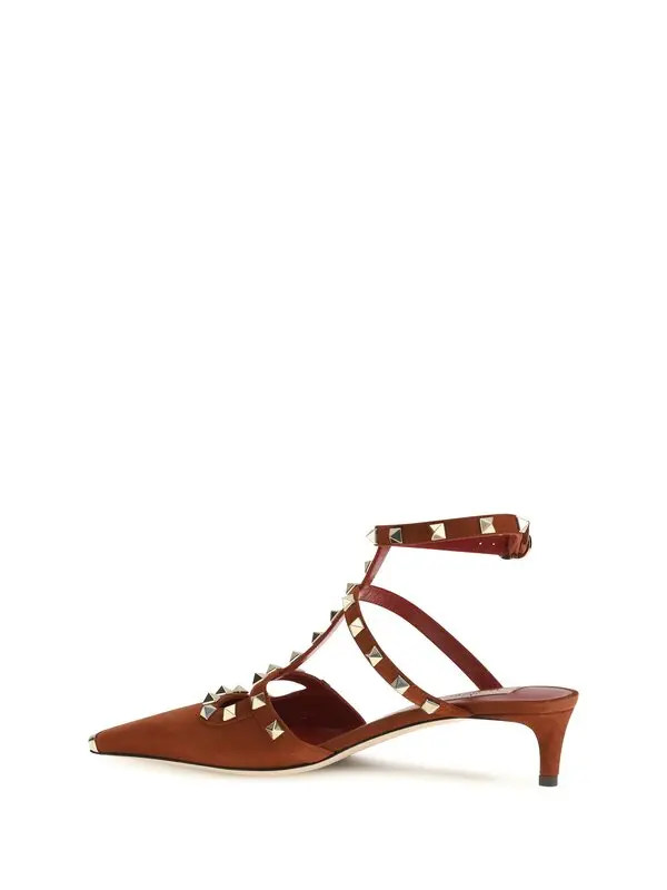 Valentino Garavani Rockstud Pointed Toe Pumps - Red
