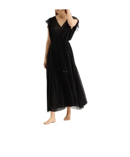 ERES Ruffled V-neck Dress