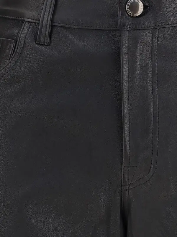 7 For All Mankind Straight-leg Leather Pants