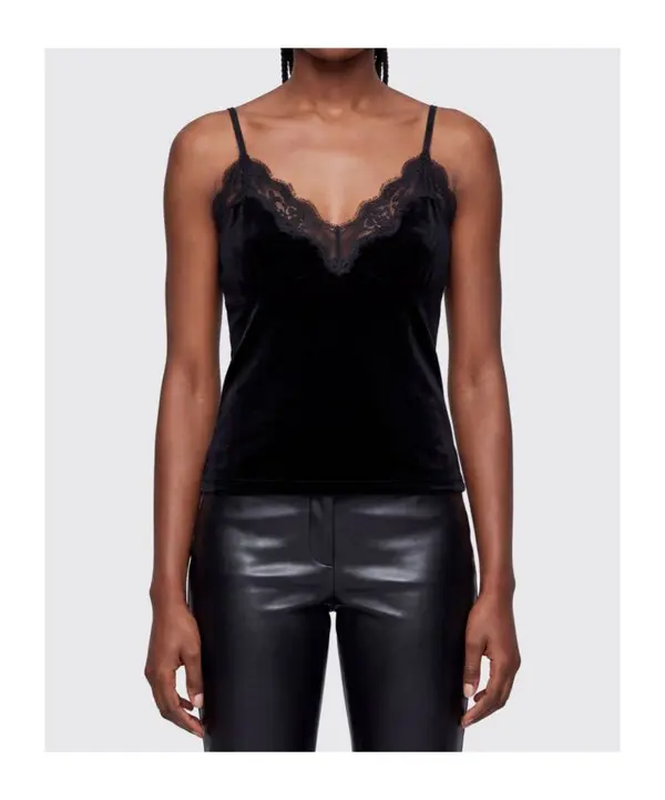 ERMANNO FIRENZE Lace Trim Camisole Top
