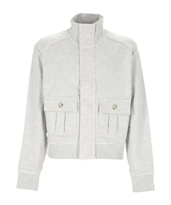 ENTIRE STUDIOS Supply Button-pocket Zip-up Sweatshirt